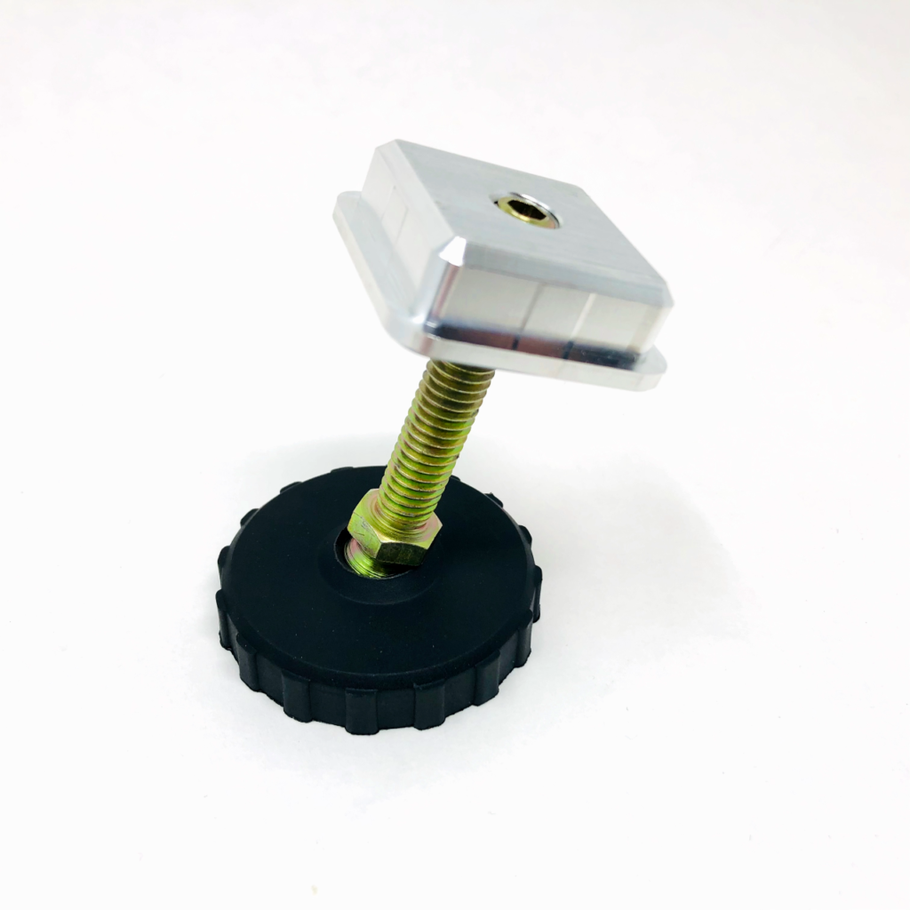 Aluminum End Caps & Leveling Feet - Alcobra Metals